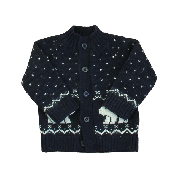 Jacadi | Shirts & Tops | Jacadi Boys Navy White Bears Cardigan Size 2 ...